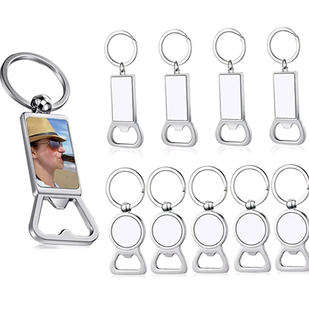10PCS-Sublimation-Blanks-Keychains-Metal-Bottle-Opener-Rectangle ...
