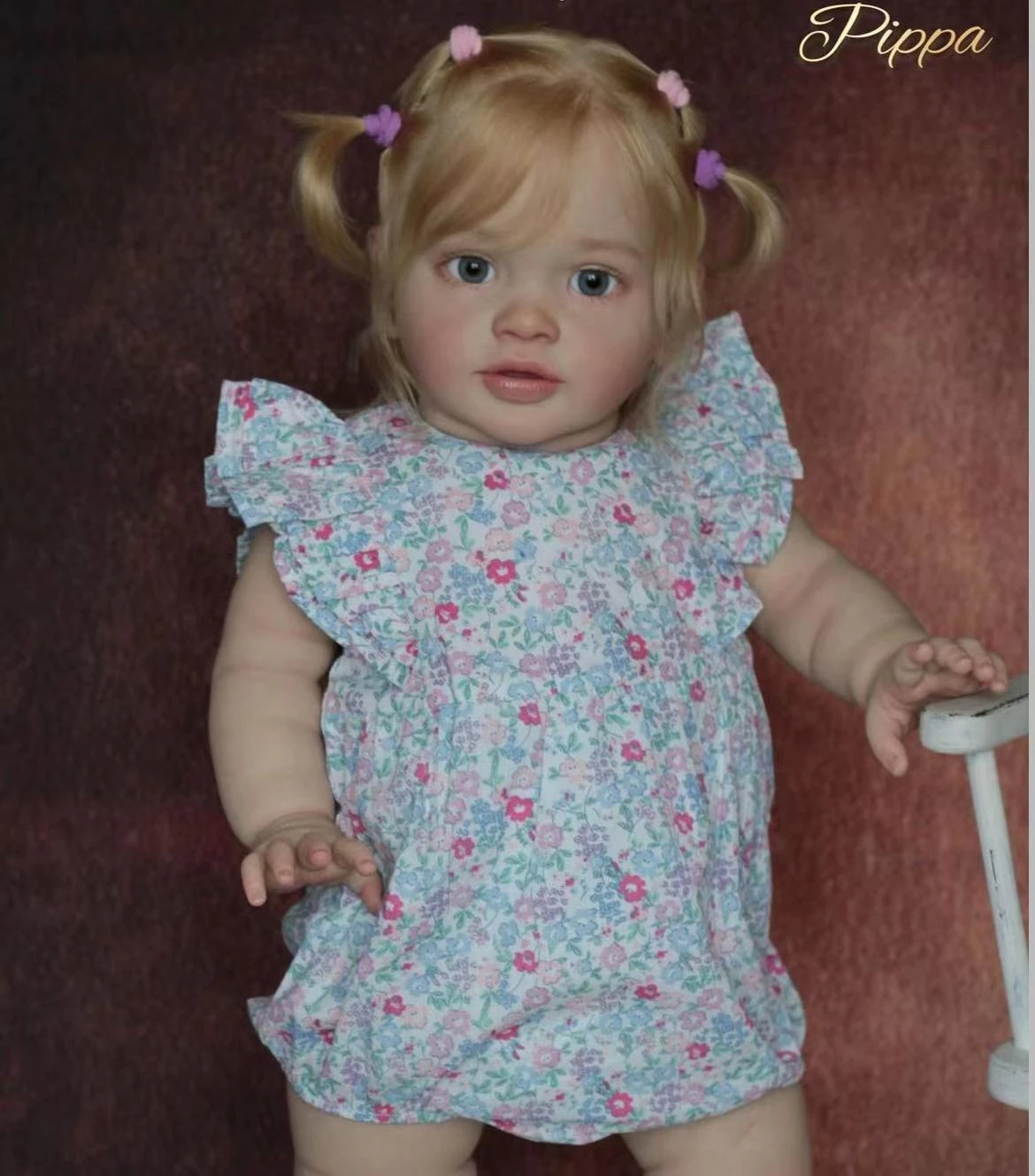 NPK 26Inch Huge Baby Toddler Reborn Pippa Princess Girl Realistic Doll ...