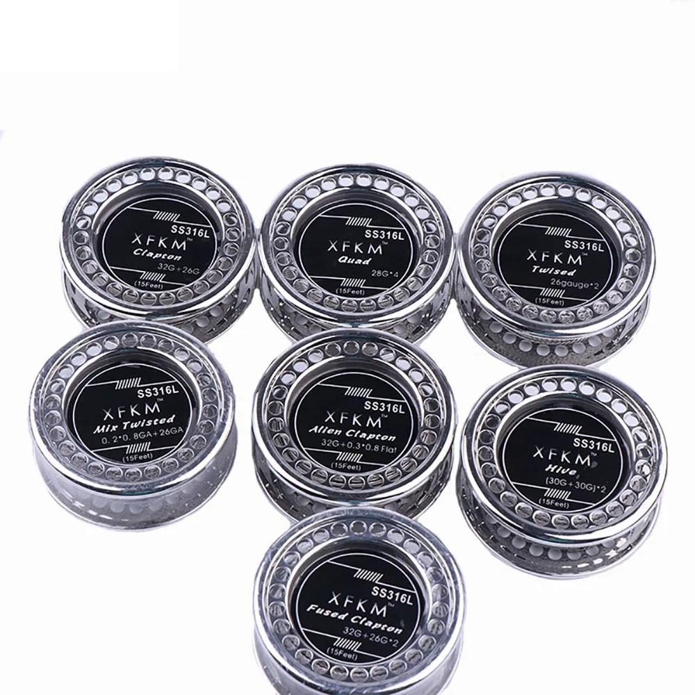 XFKM-SS316L-NI80-5m-roll-Alien-fused-Clapton-for-RDA-RBA-Rebuildable ...