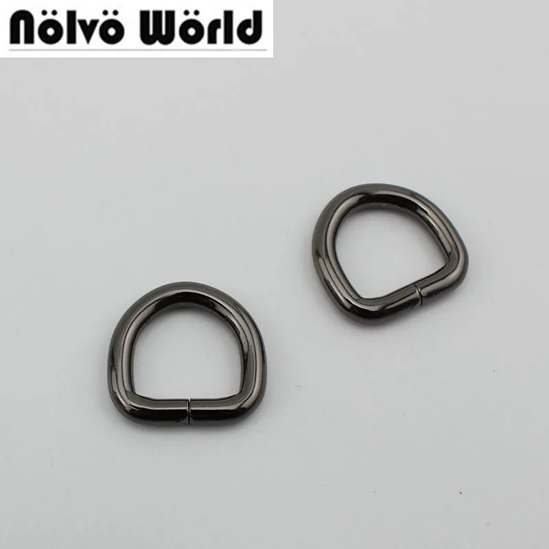 50pcs-20-19mm-Opened-D-ring-Special-gold-round-edge-alloy-metal-round ...