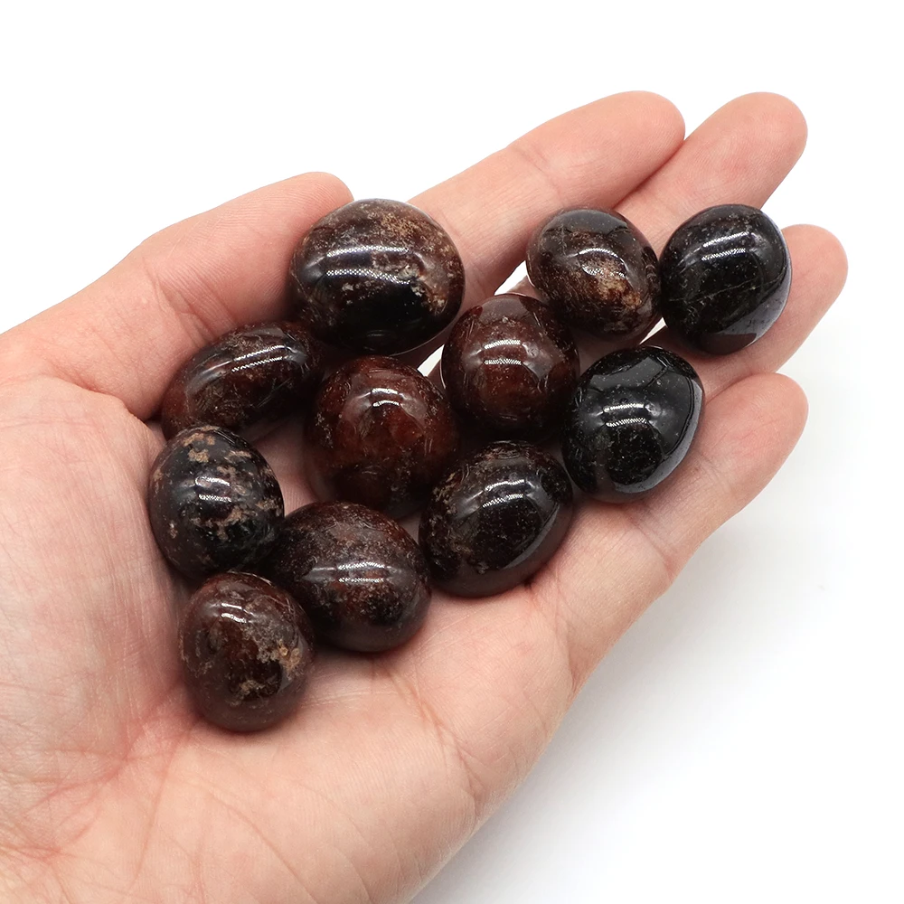 Cristal granate Natural pulido superior, piedra Mineral curativa ...