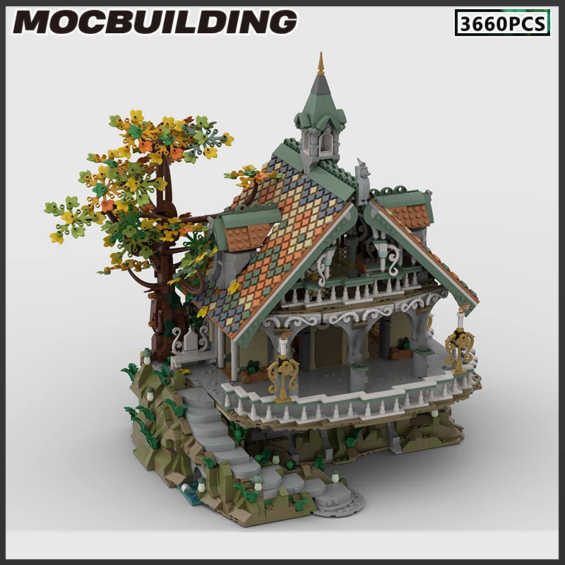 MOC Building Blocks Film Architecture Scene Series House Model DIY ...