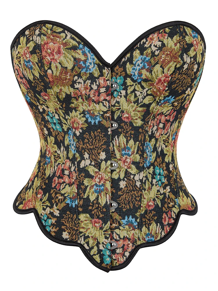 Women-s-corset-palace-vintage-printed-corset-new-bone-coat-with-chest ...