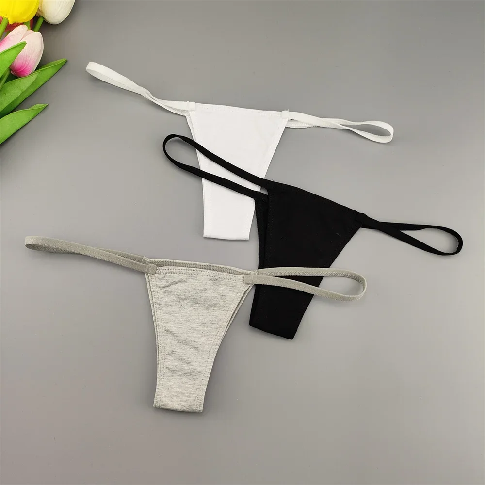 3Pcs-Set-New-Cotton-Thong-Women-Low-Waist-Sexy-Underwear-Thin-Waistband ...