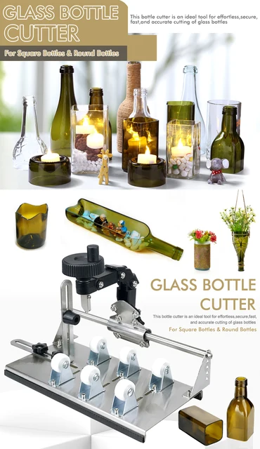 Bottle Glass Cutter DIY Glass - Transform Wine & Beer Bottles Into ...