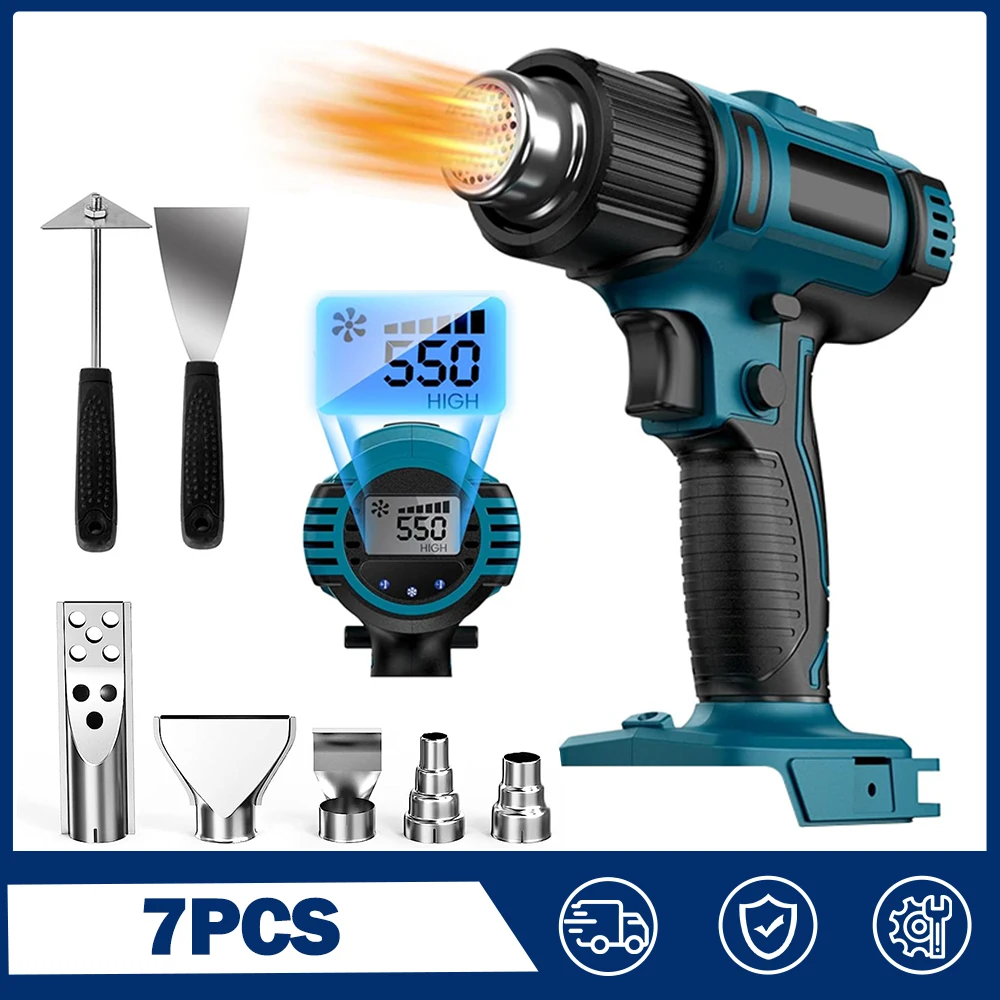 Electric-Cordless-Heat-Gun-Variable-Temperature-Control-Hot-Air-Gun ...