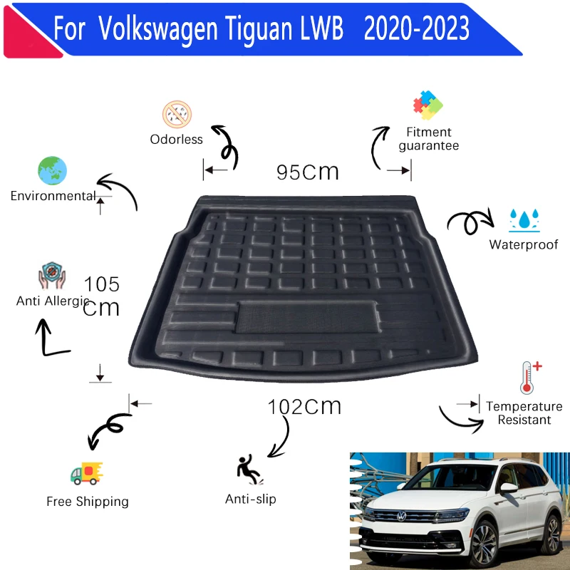 Car-Trunk-Mats-for-Volkswagen-VW-Tiguan-L-Allspace-LWB-MK2-2020-2023 ...