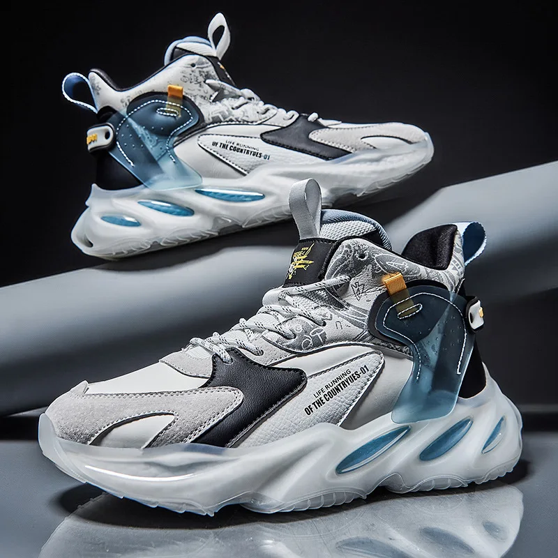 Shock-Absorbing-Men-s-Sneakers-Mid-Top-Luxury-Designer-Shoes-For-Men ...