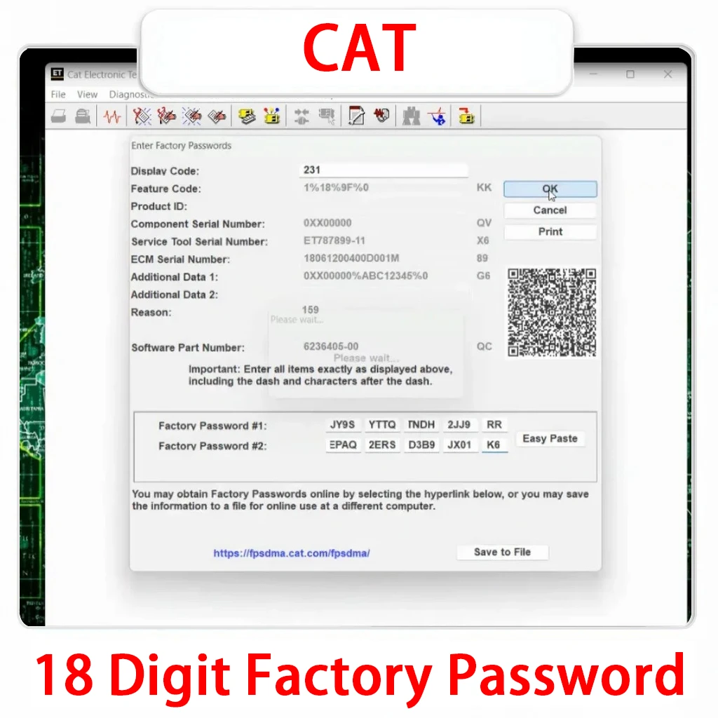 18 Digit Factory Password for Cat [ Without Generator ] - AliExpress 34