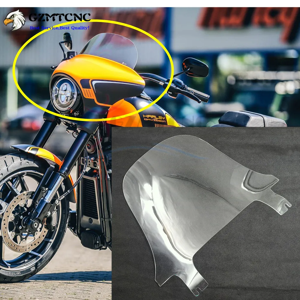 4MM For Harley 2018 2019 2020 2021 FLSB Softail Sport Glide Windscreen ...