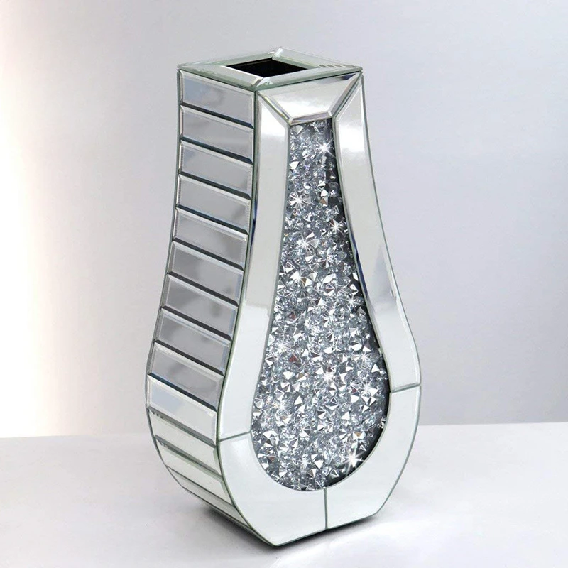 Mirror-glass-light-luxury-modern-dining-table-vase-living-room-high-end ...