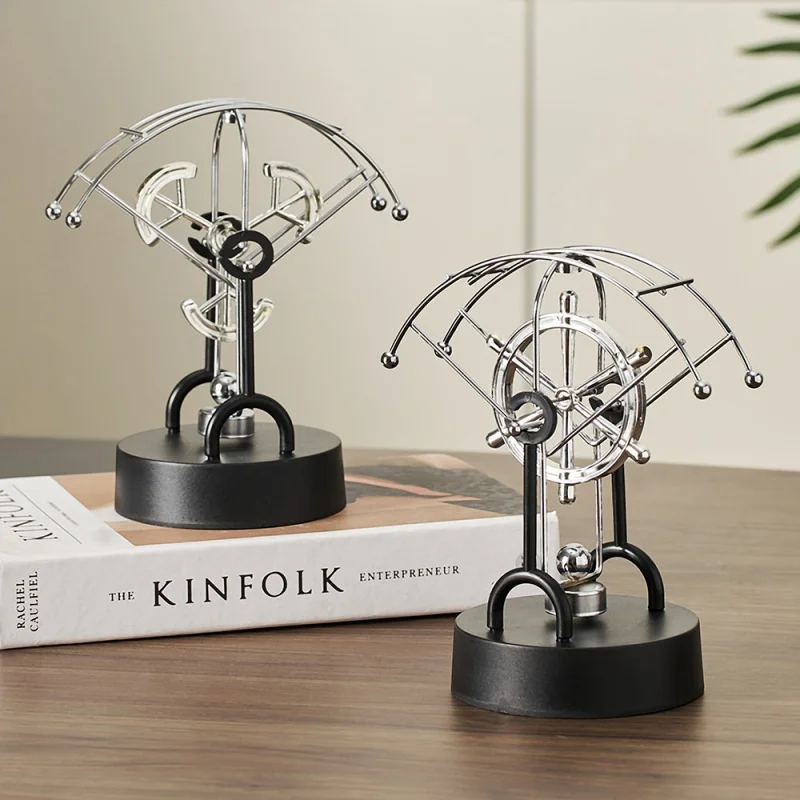 Creative-Home-Decor-Newton-Cradle-Office-Desk-Accessories-Rotation-Perpetual-Motion-Machine ...
