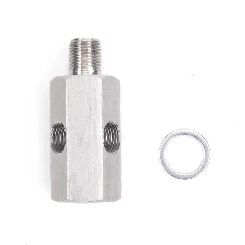 Stainless-Steel-1-8-NPT-Oil-Pressure-Sensor-Sendor-Tee-Adapter-to-1-8 ...