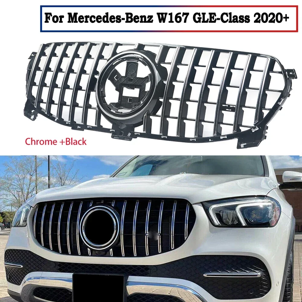 2020-2021-2022-Grille-W167-Front-Grille-Bumper-Grill-Hood-Mesh-for ...