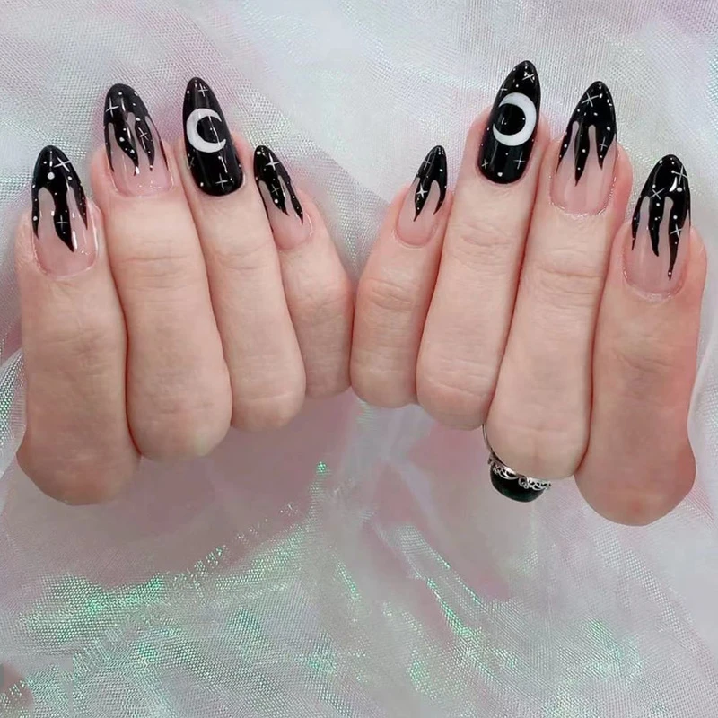 Moon Design Nails