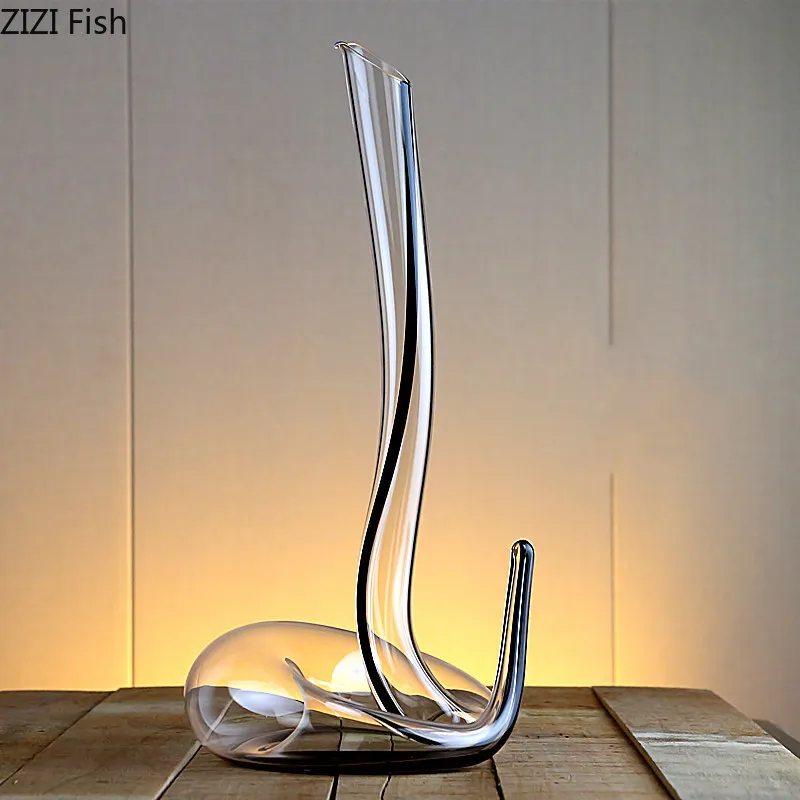 Handmade-Creative-Snake-shaped-Decanter-Transparent-Glass-Red-Wine ...