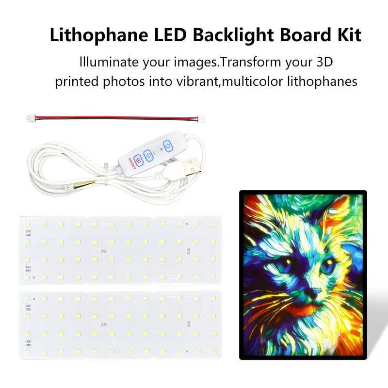 For Bambu lab P1 X1 A1 A1 mini 3d Printers Lithophane LED Backlight ...