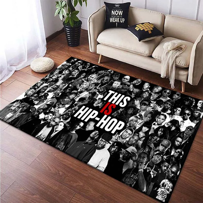 Hip-Hop-Music-Area-Rugs-Rapper-GOD-Carpet-Non-Slip-Play-Area-Floor-Mat ...
