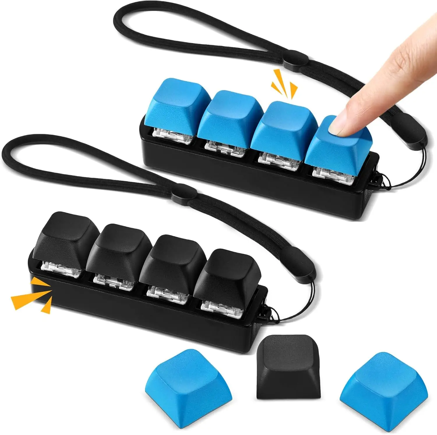 4Keys Keyboard Fidget Toy New Clicker Keyboard Keychain Stress Relief ...