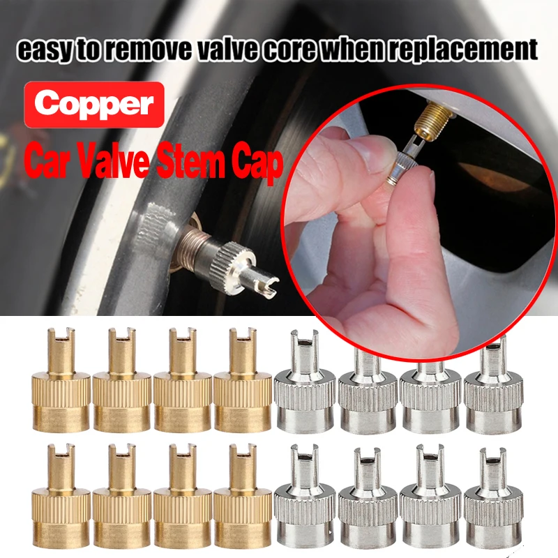 Slotted-Head-Car-Valve-Stem-Cap-Leak-proof-Wheel-Tire-Valve-Lid-Cover ...