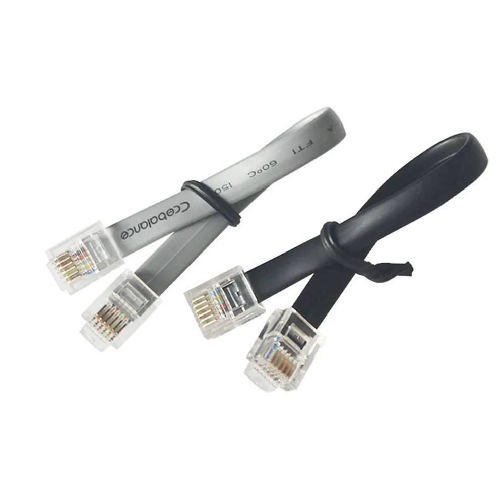 Durable-0-2M-6P6C-Pure-Copper-Flat-Cable-RJ12-Double-headed-6-core ...