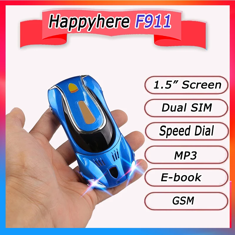 Gsm Mini Car Mobile Phone Mp3 Speed Dial Recorder Big Keyboard Strong ...