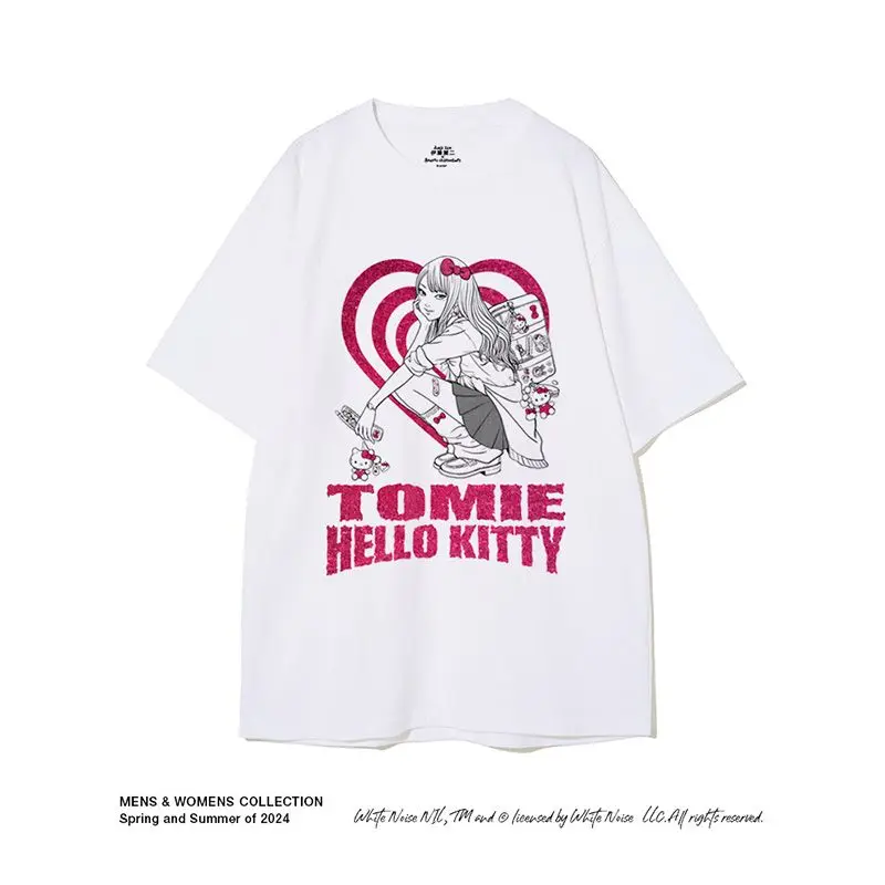 Hello-Kitty-Junji-Ito-Tomie-T-shirts-Cute-Pattern-Printing-Retro-Trendy ...