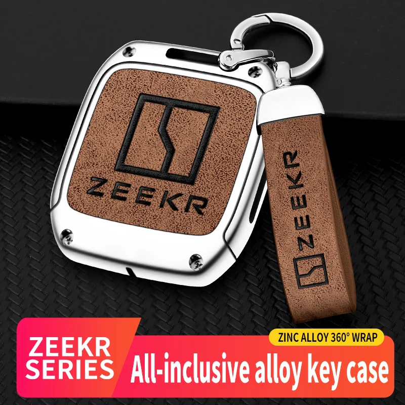 Zinc-Alloy-Leather-Car-Remote-Control-Key-Case-Cover-Shell-Holder ...