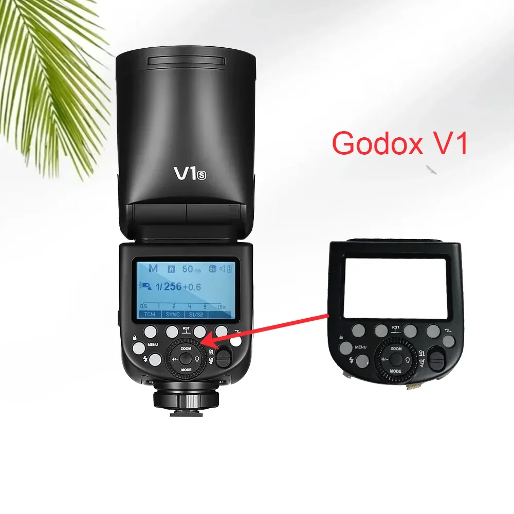 NEW-For-Godox-V1-Speedlite-Flash-Rear-Back-Cover-Mode-Function ...
