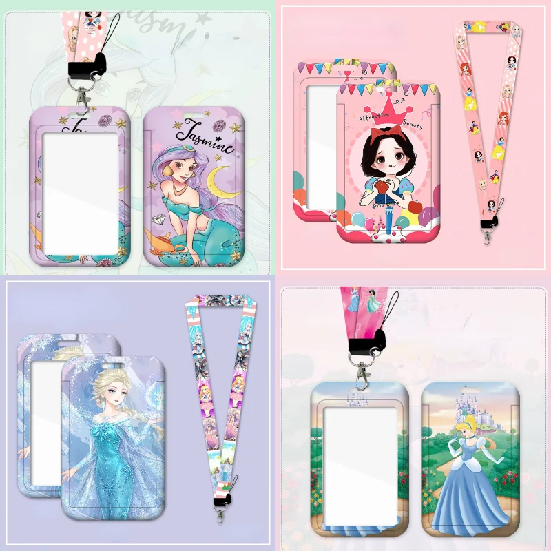 S-rie-Disney-Princess-Titular-para-Mulher-Cord-o-Frozen-Id-Card-Holder ...