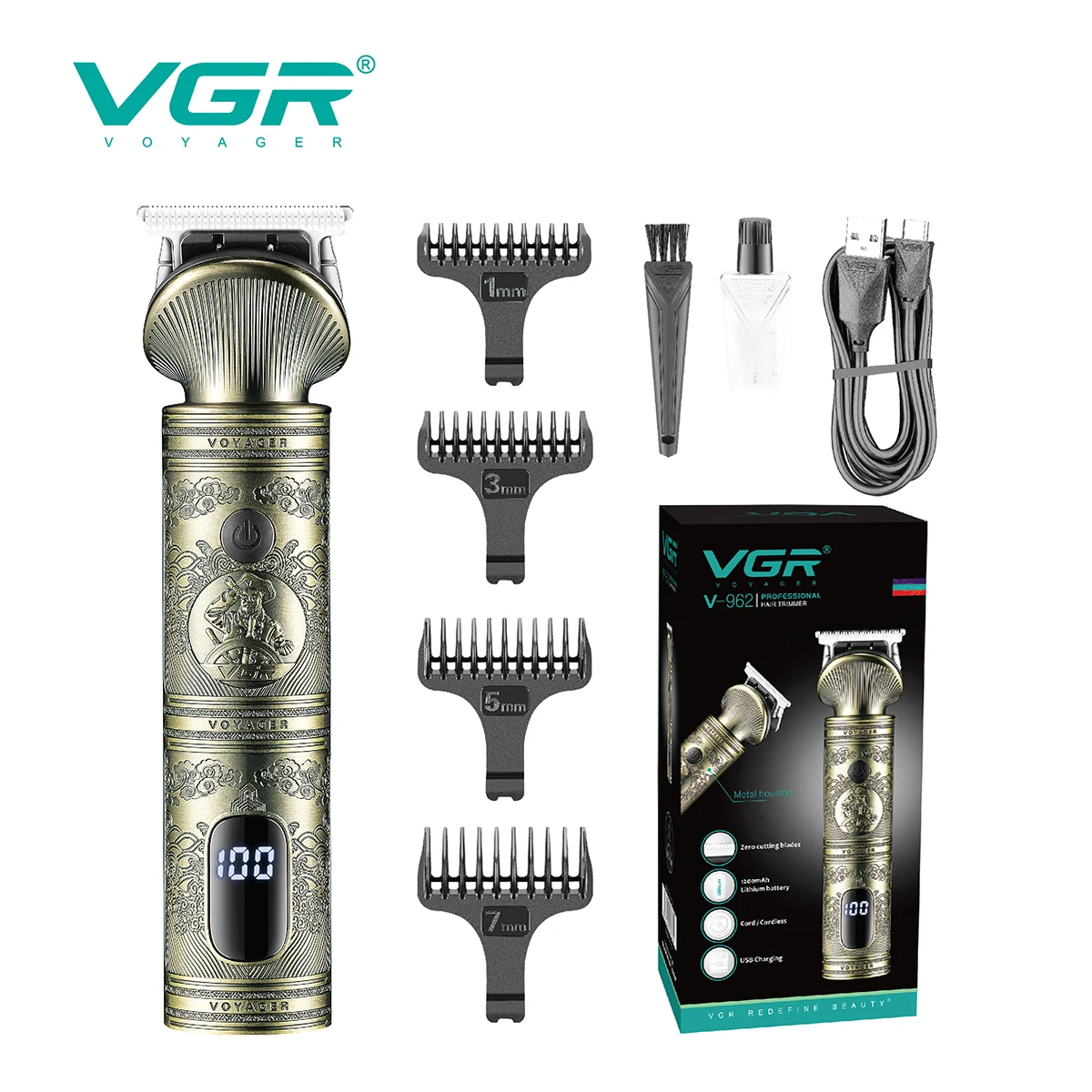 VGR-Hair-Clipper-Professional-Hair-Cutting-Machine-Cordless-Hair-Trimmer-Bald-Head-Haircut ...