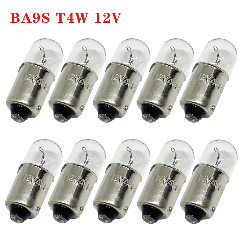 4-10pcs-T8-5-BA9S-Car-halogen-Light-Super-Bright-Bulbs-T4W-Car-License ...