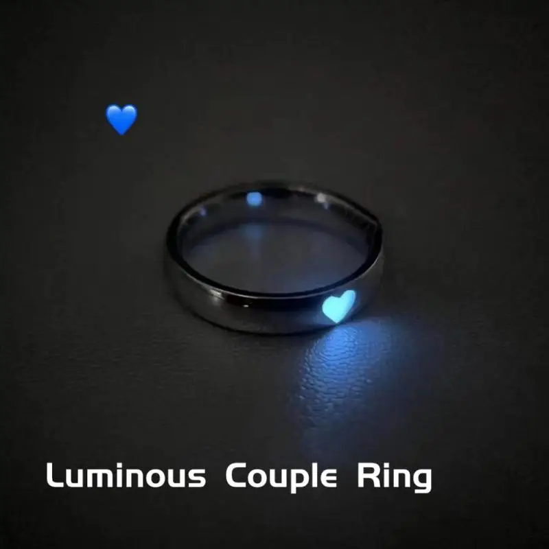 Luminous-Ring-Couples-Blue-Pink-Light-Love-Heart-Ring-Women-Men ...