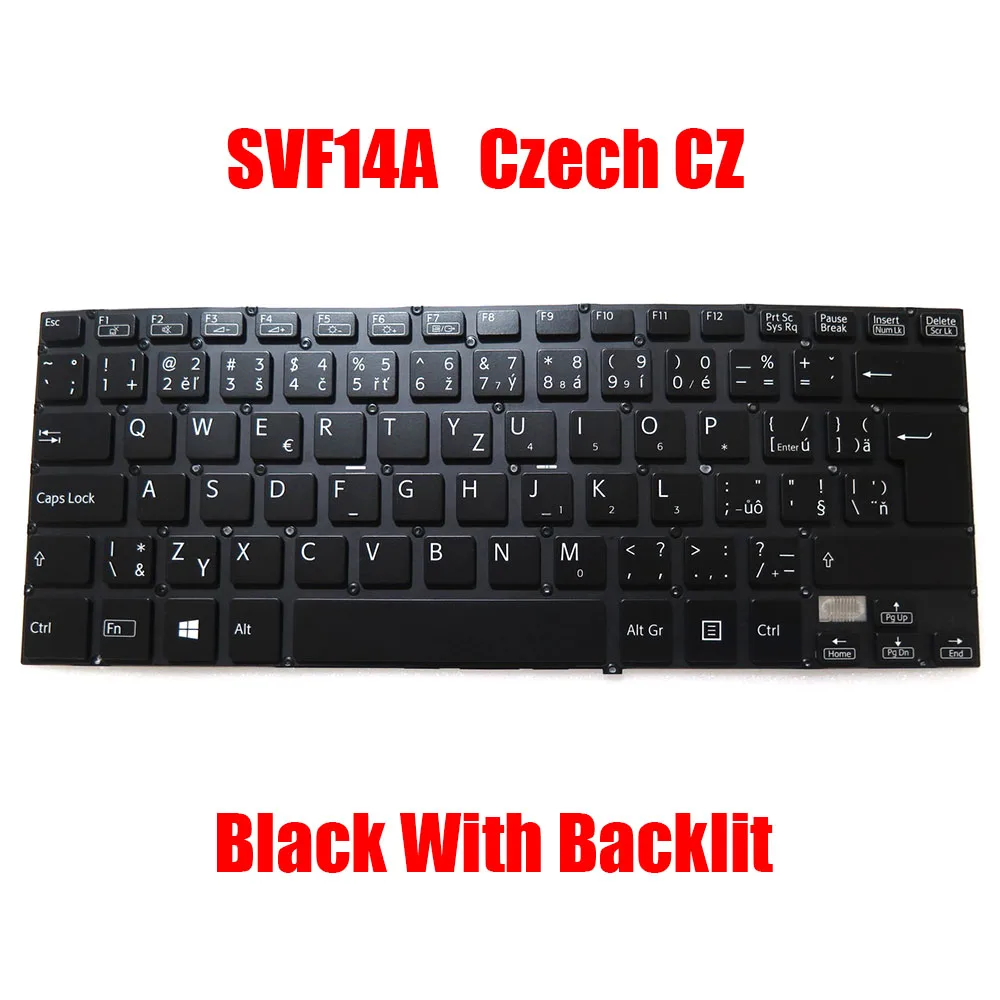 Teclado-checo-retroiluminado-CZ-para-Sony-VAIO-SVF14A-SVF14A15ST ...