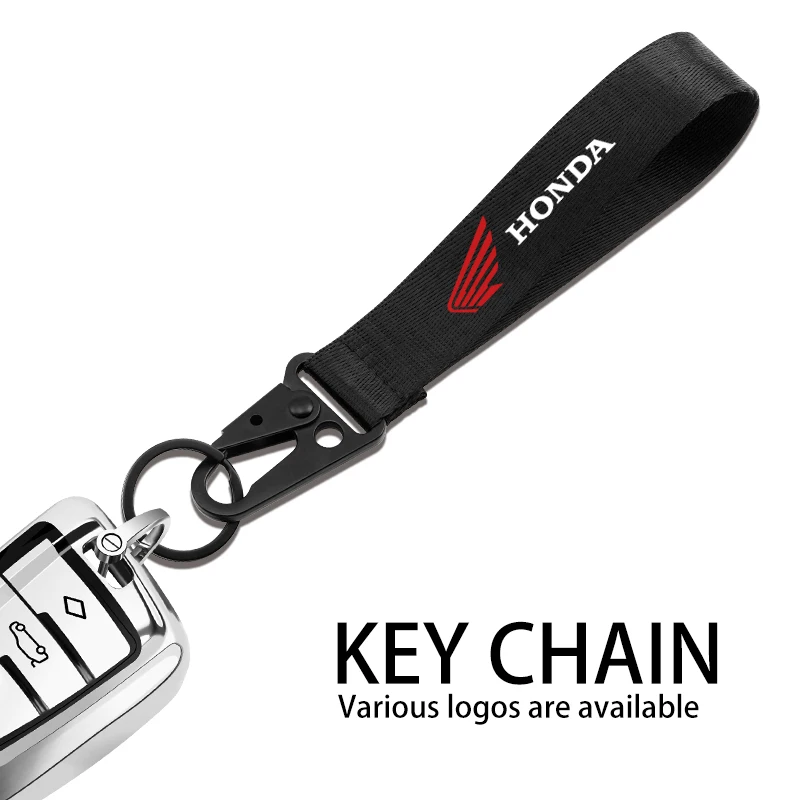 Metal Motorcycle Keychain Rotating Horseshoe Rings For Honda CRF CB CR ...