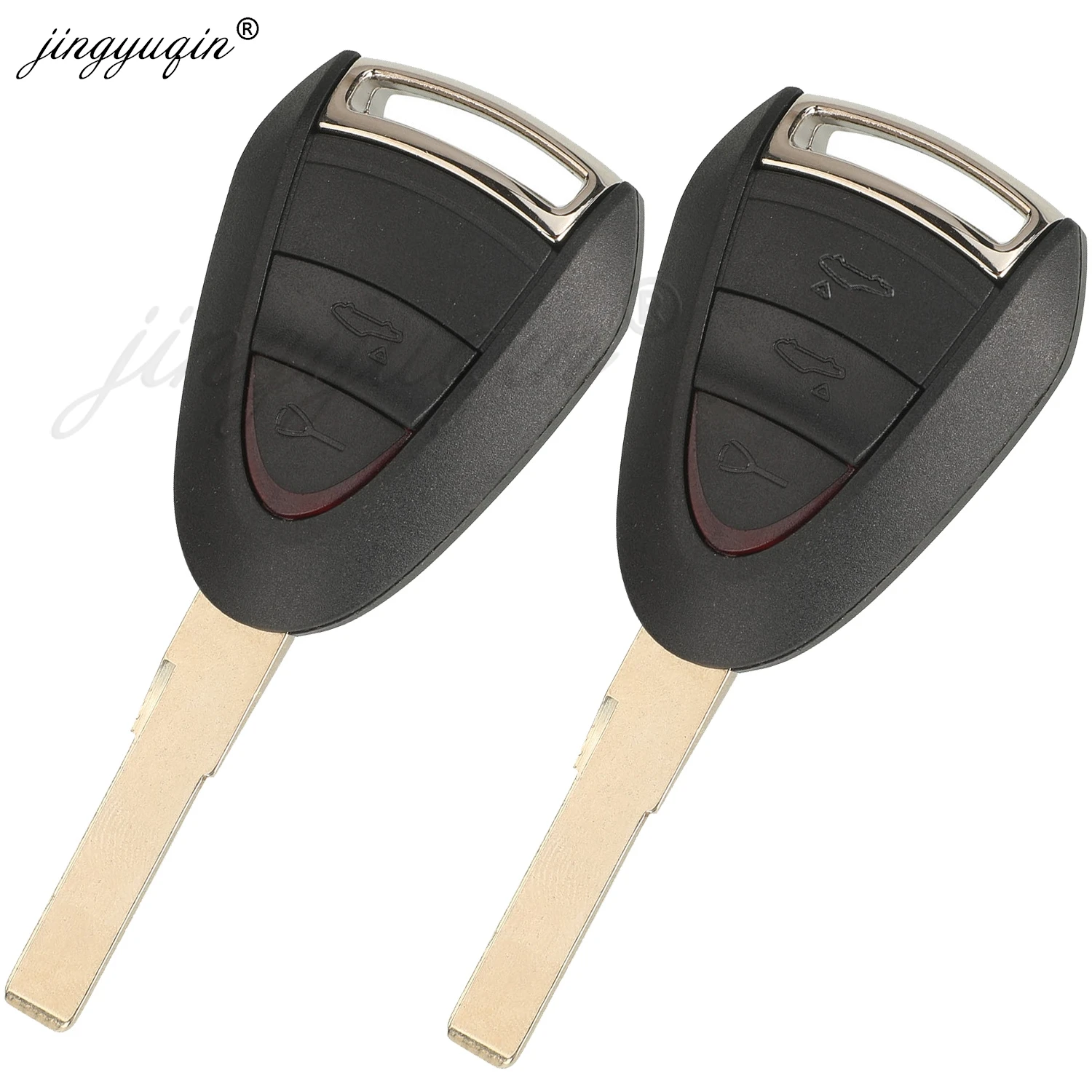 jingyuqin 2/3 Buttons Remote Car Key Shell For Porsche Cayman Boxster ...
