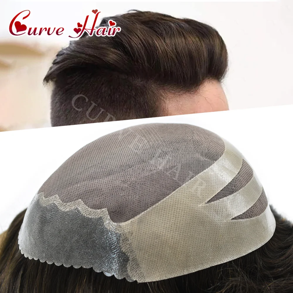 Toupee-for-Men-Scallop-Front-PU-Hair-Prosthesis-for-Man-Fine-Mono ...