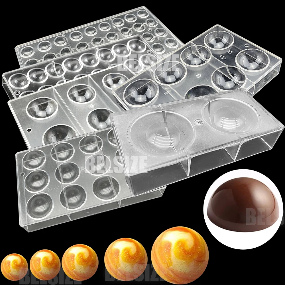 Polycarbonate-Chocolate-Molds-Hot-Chocolates-Bomb-Half-Ball-Sphere ...