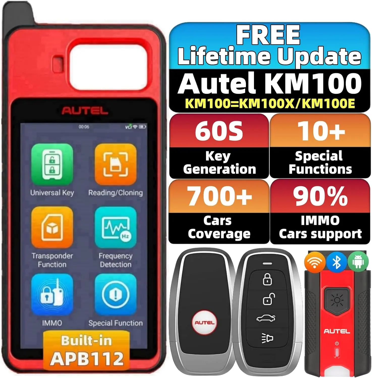 Autel-MaxiIM-KM100-Key-Fob-Programming-Immobilizer-Tool-2PCS-Autel-IKEY ...