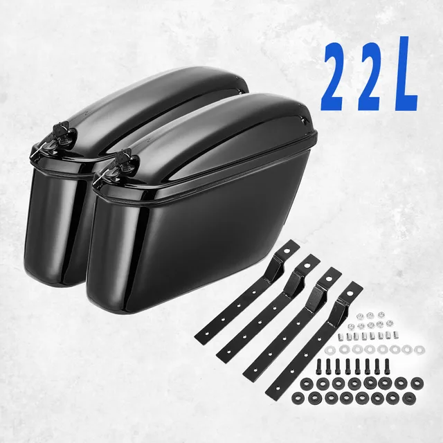 Motorcycle Luggage Side Boxs For Dyna V-Rod Tank Hard Case Saddle Bags ...