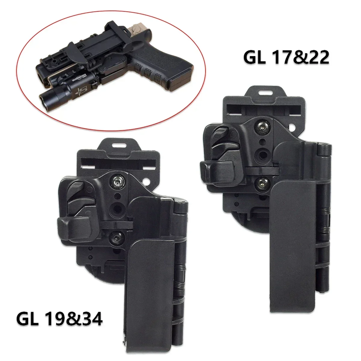 Tactical-Right-Hand-IPSC-Carry-Quick-OWB-Gun-Case-Waist-Belt-Holster ...