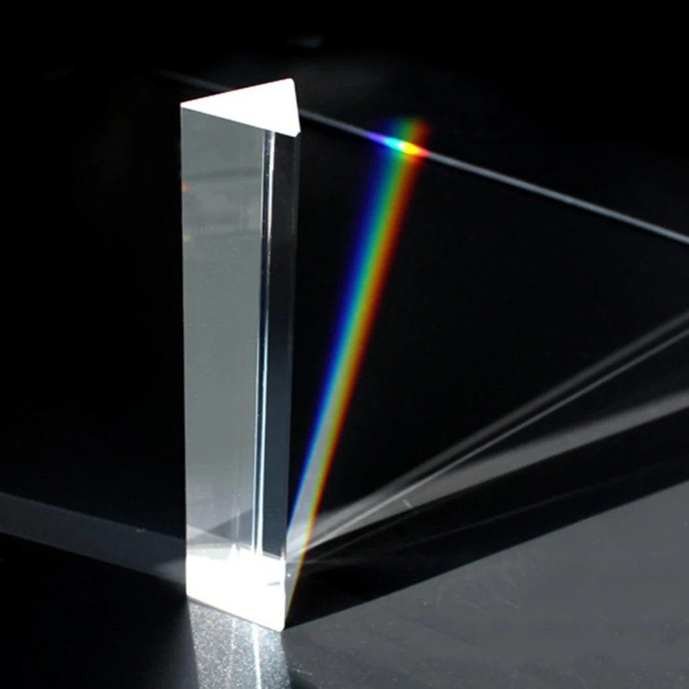 Triangular Prism Optical Prisms Glass Physics Teaching Refracted Light ...