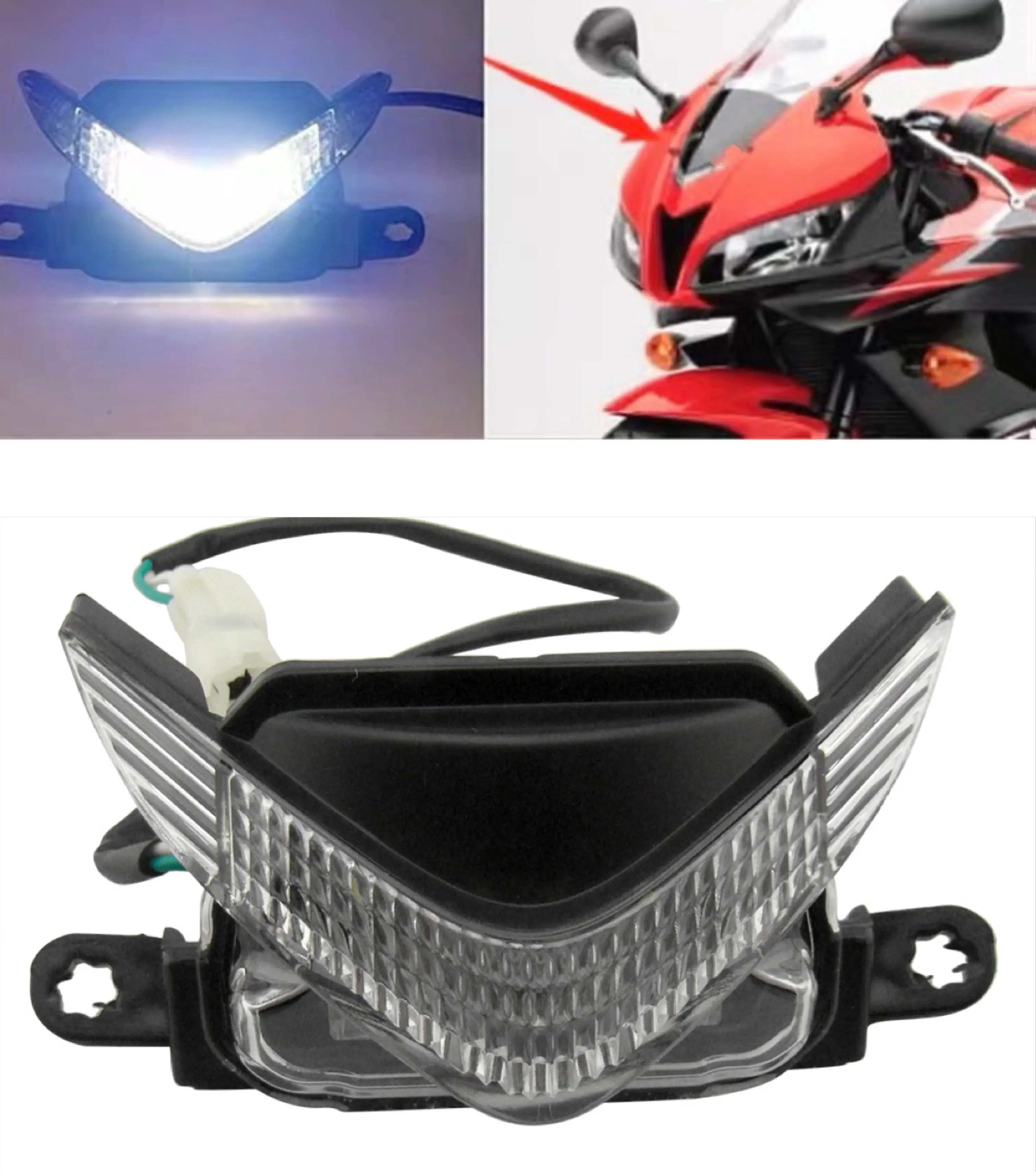 Motorcycle-Upper-Front-Headlight-Headlamp-Lighting-Assembly-For-HONDA ...