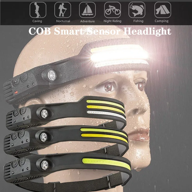 COB-LED-Headlight-Sensor-Headlight-180-Wide-Beam-Headlight-Motion ...