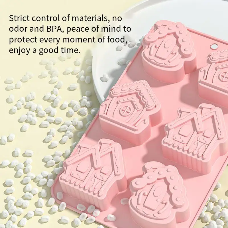 Chocolate-Silicone-Mold-Christmas-Gingerbread-House-Candy-Biscuit-Mould ...