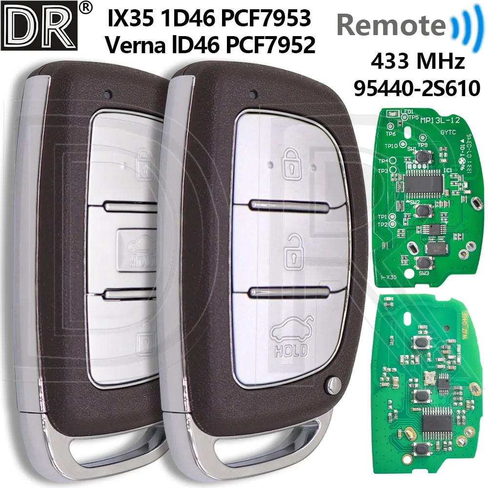 Great ID46 PCF7953/PCF7952 Chip 95440-2S610 Car Remote Control Smart ...