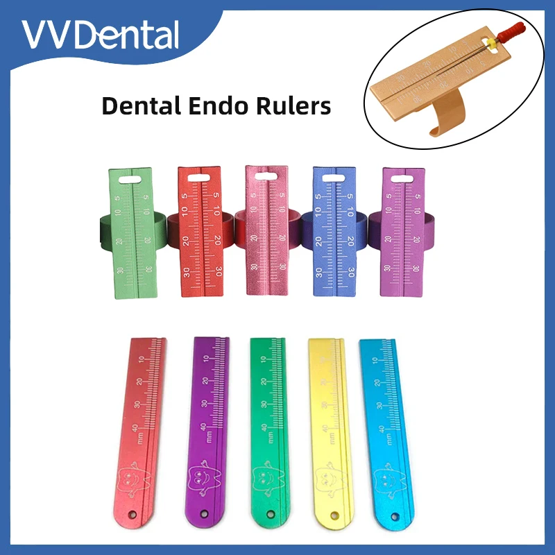 VVDental Endo Rulers Aluminium Endodontic Finger Ring Ruler Root Canal ...