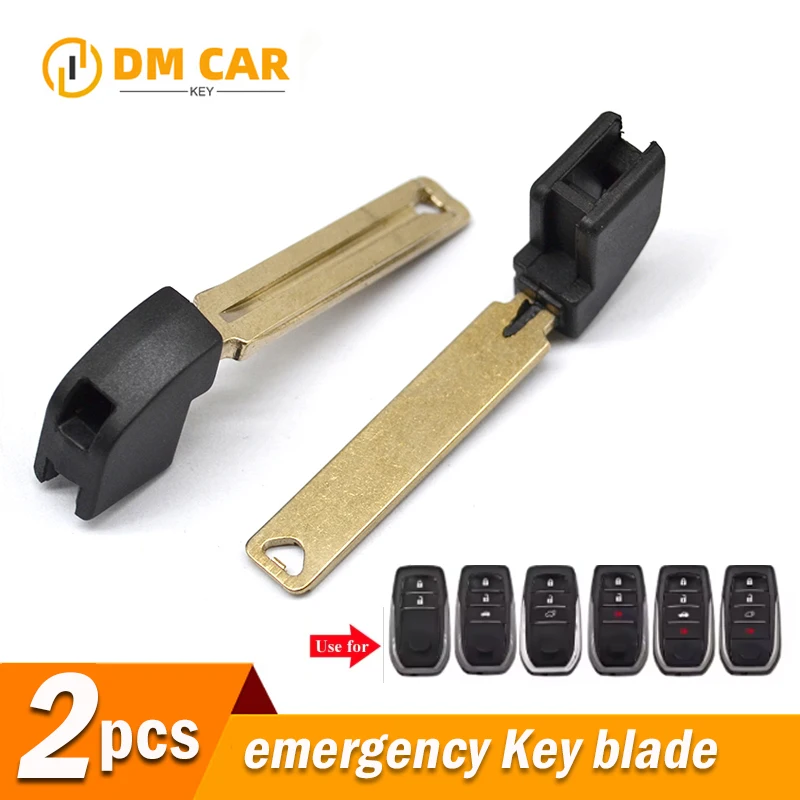 2pcs Car key blade emergency key blank for Toyota Highlander Land ...