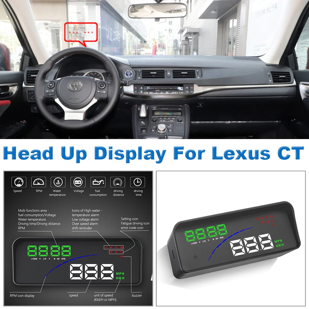 Car Hud Head Up Display Accessories For Lexus Ct 200h Ct200h Zwa10 2011 ...