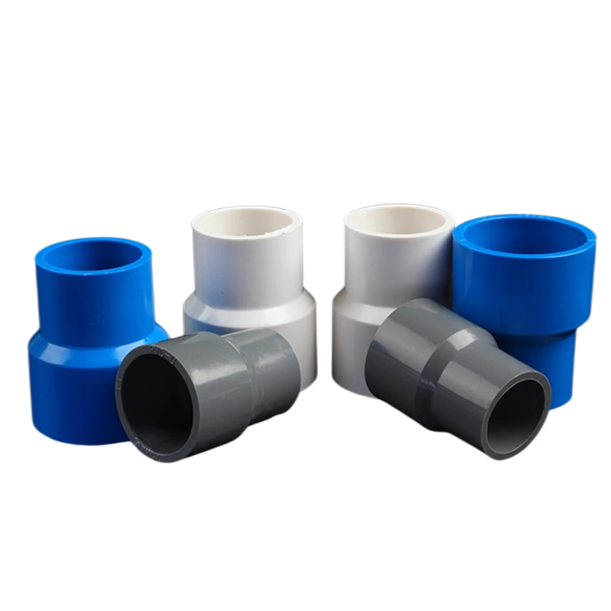 Conectores reductores rectos de PVC, accesorios de tubería de agua de ...